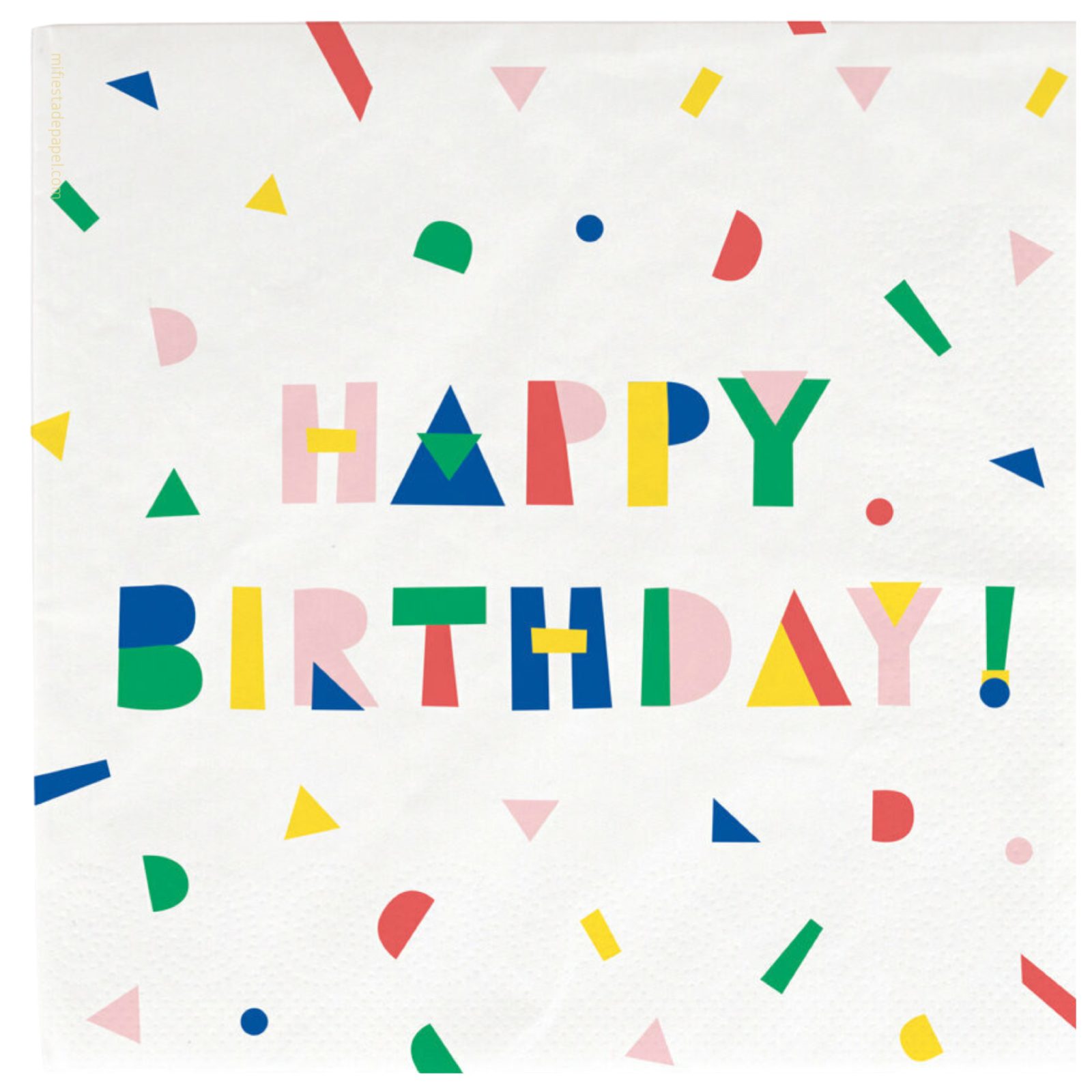 Vasos happy birthday colores • Mi Fiesta de Papel